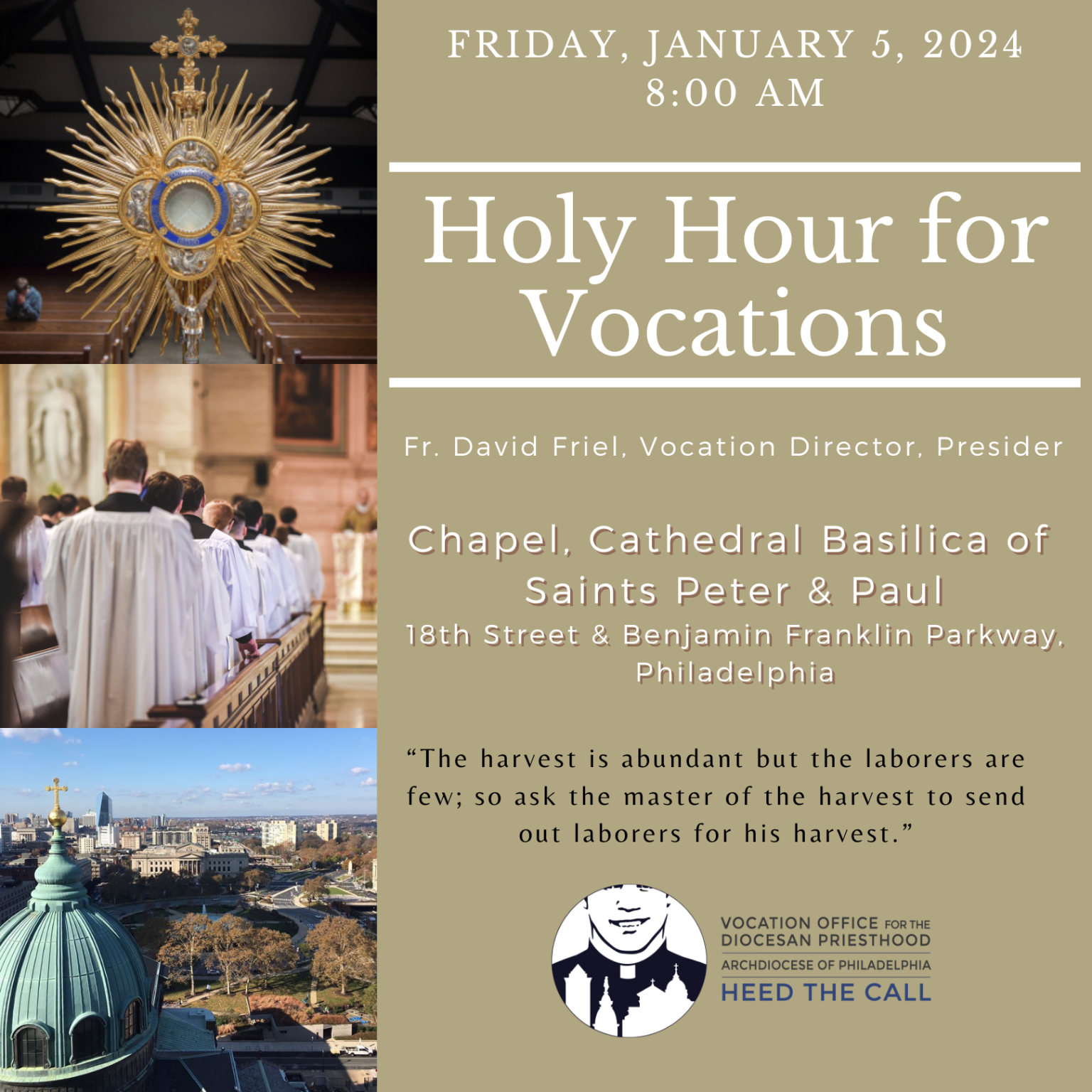 Holy Hour for Vocations – The Cathedral Basilica of Saints Peter and Paul