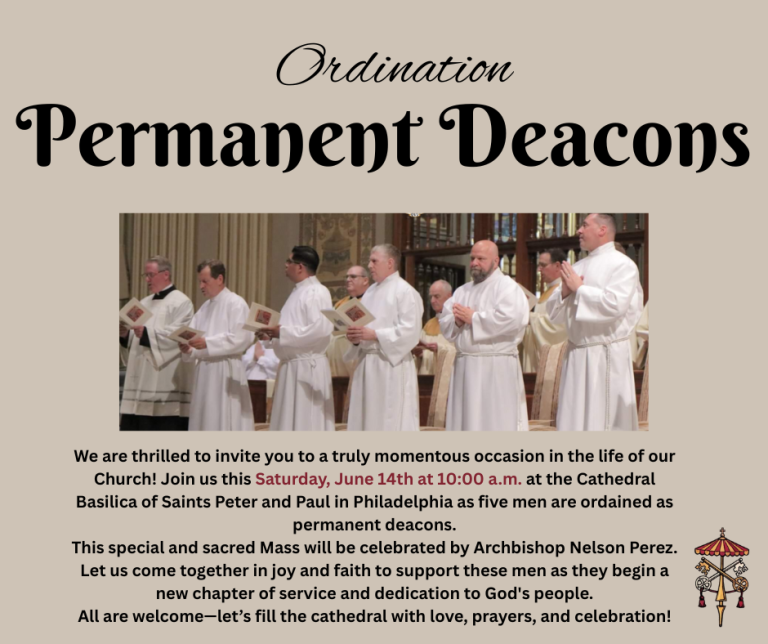 Ordination Permanent Deacons on June 14, 2025 – The Cathedral Basilica ...